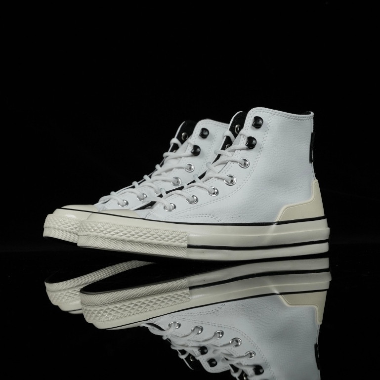 Converse Chuck 1970s Water Repellent Leather White High-Top Casual ...