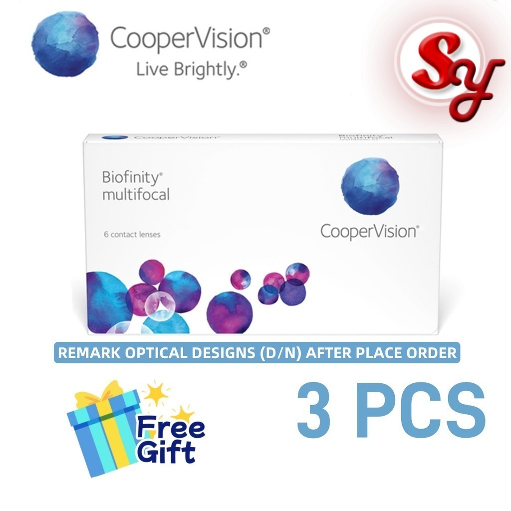 (3 PCS ) Cooper Vision Biofinity Multifocal Monthly Disposable Silicone ...