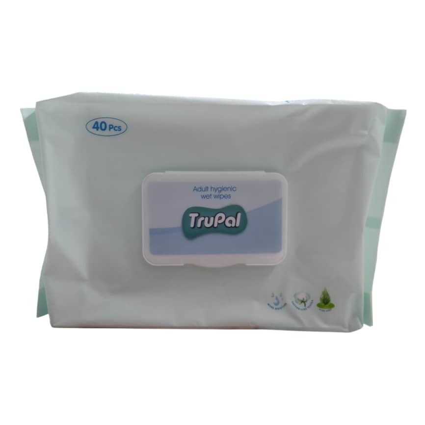 TRUPAL ADULT WET WIPES 40'S (EXP:12/2026) | Shopee Malaysia