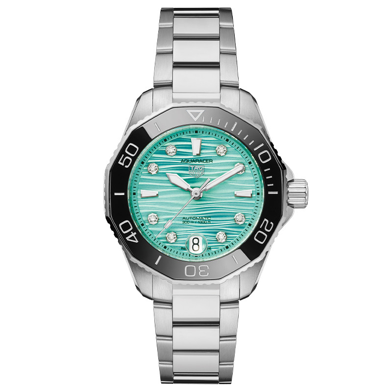 Tagf Heuerr Sports Diving Series Turquoise Fashion Diamond Ladies ...