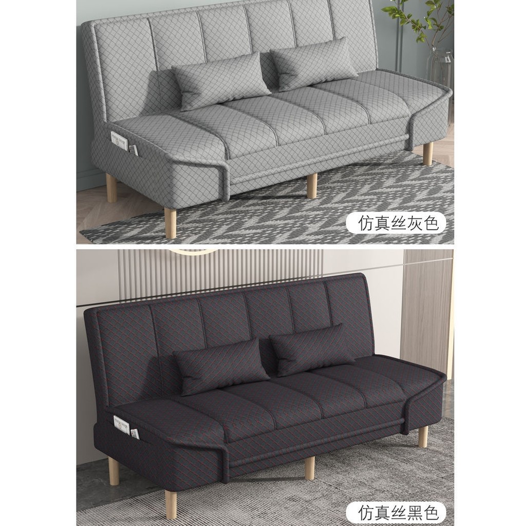 Fabrik Nordik lipat dan katil sofa ruang tamu dua guna pangsapuri kecil ...