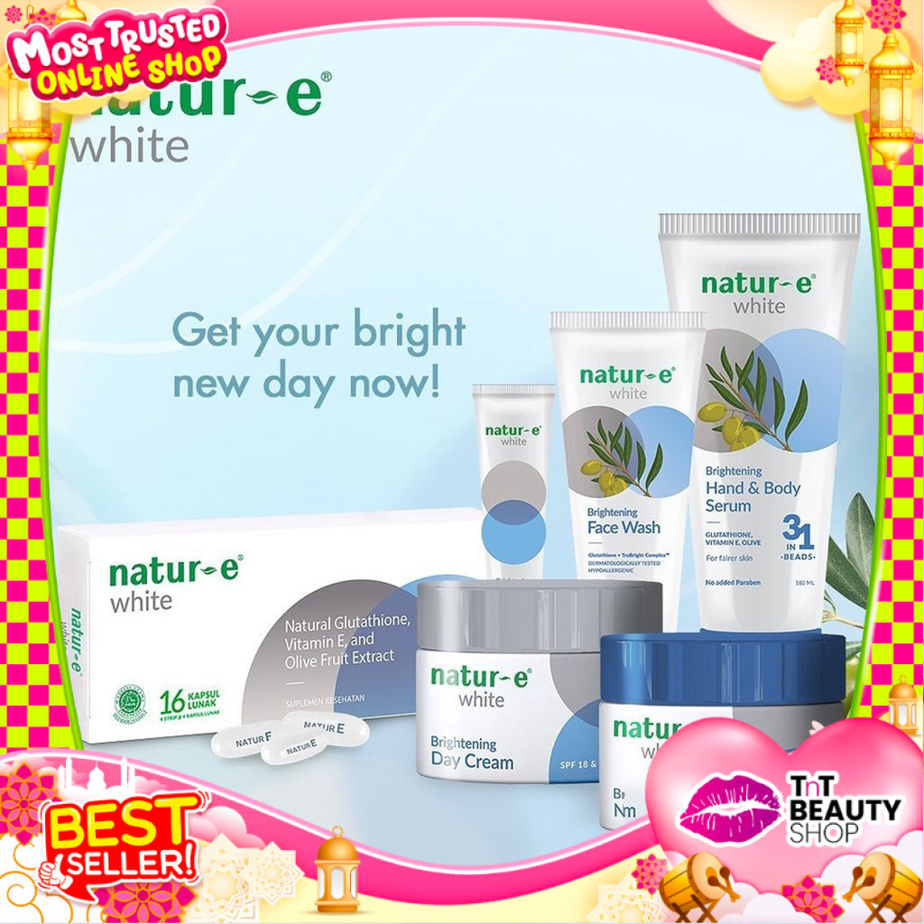 Natur-e White Brightening SERIES - Face Wash-Serum-Day&Night Cream-Hand ...