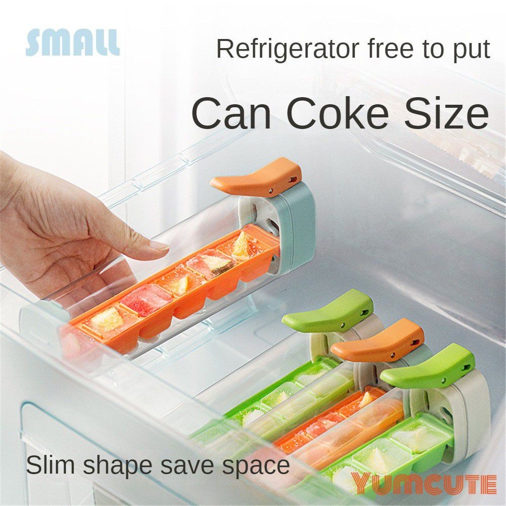 One-handed Pressing Ice Latticeasy Push And Pop Out Cube Ice Maker Home ...