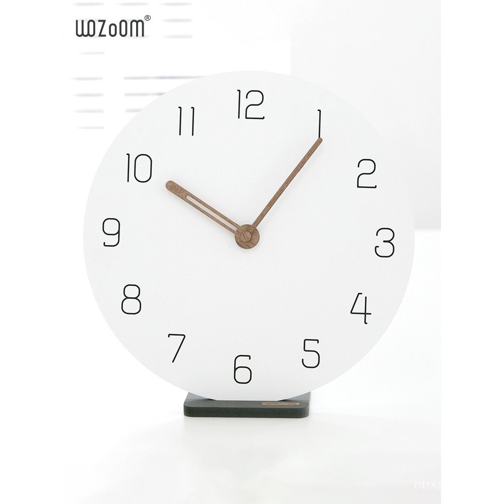 WOZOOM Jam Minimalis Moden Nordic Ruang Tamu Kreatif Jam Dinding Bilik ...