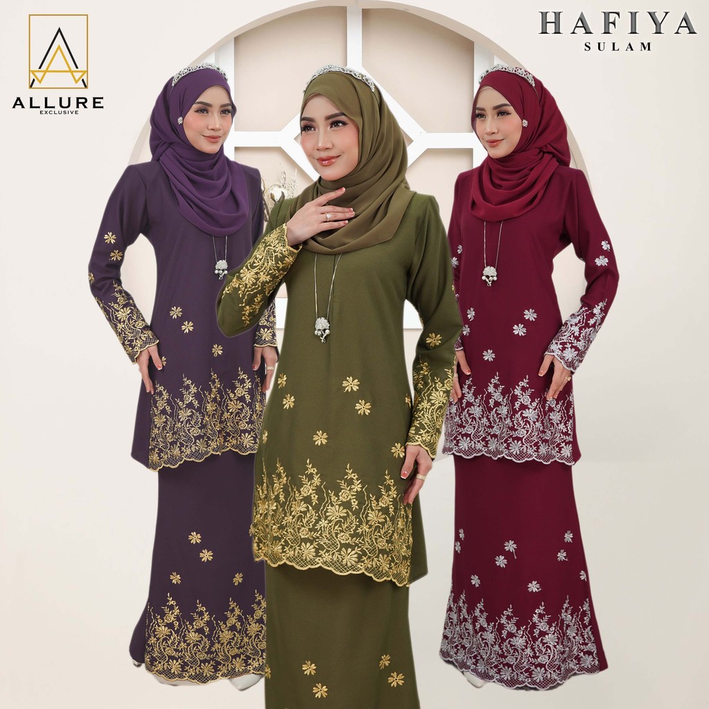Allure Exclusive Baju Kurung Sulam Hafiya New Arrival Raya 2025 ...