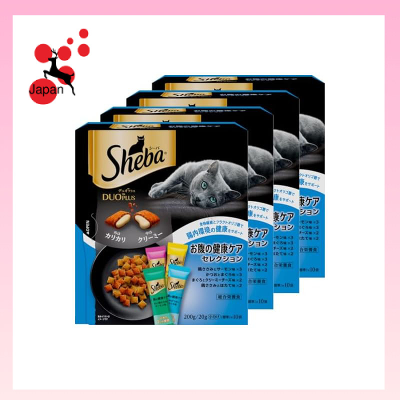 Sheba Duo Plus Cat Food for Adult Cats, Digestive Health Care Selection ...