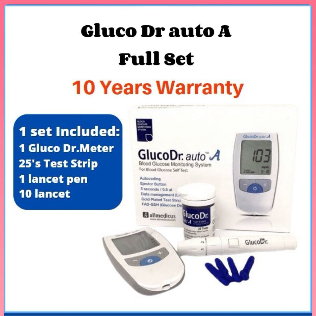 Gluco Dr. Auto A Glucose Blood Test Set / Test Strips | Shopee Malaysia