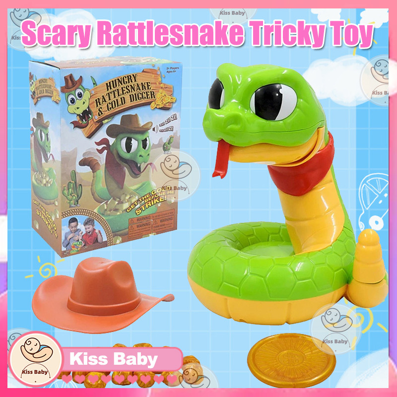 Scary Rattlesnake Tricky Toys Fun Snake Party Game Biting Hand Rattle ...
