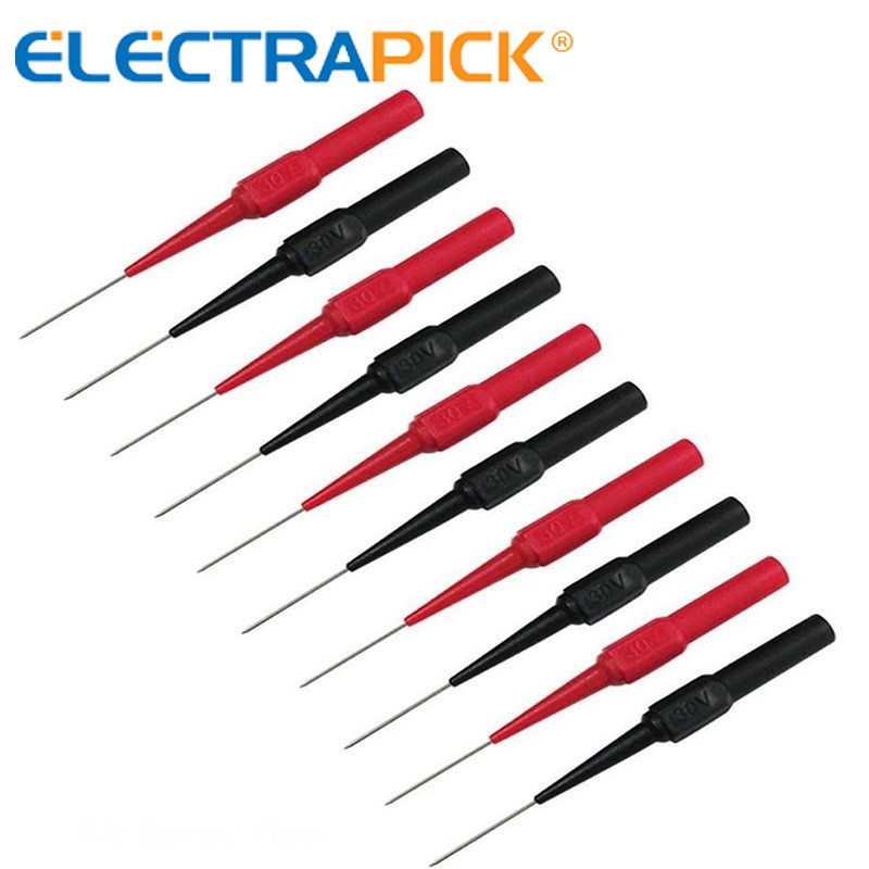 10 Pieces Insulated Puncture Needle Non-Loss-Lossless Pin Test Probe ...