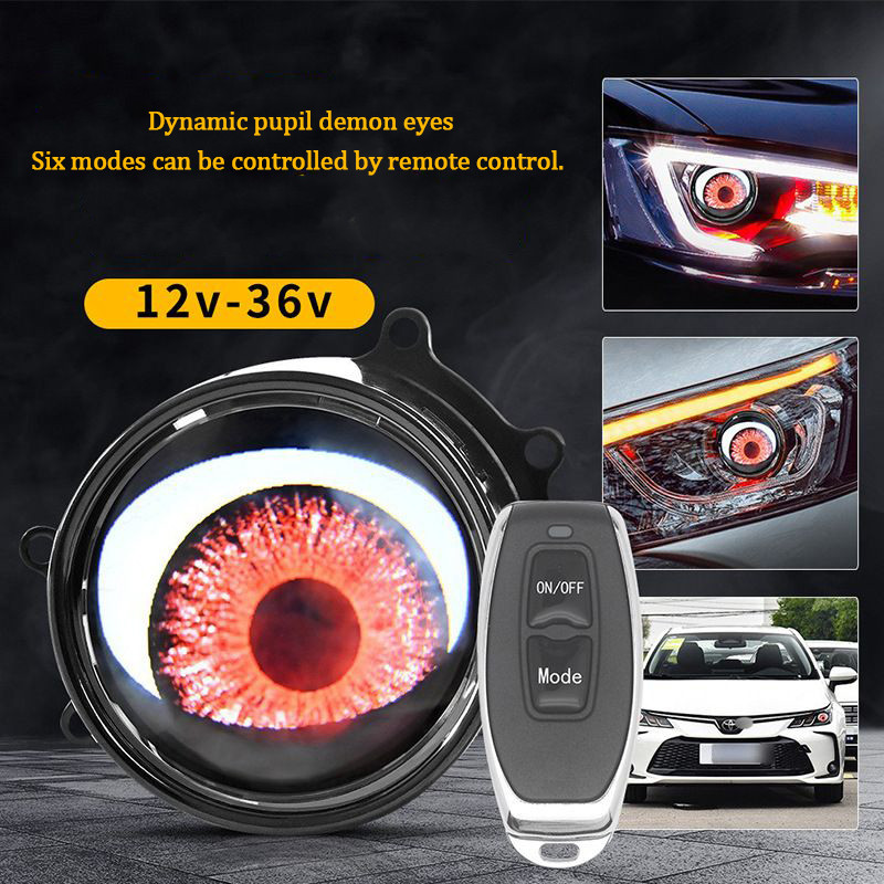 Sharingan - style LED big - eye lights in the shape of the Evil Eye ...