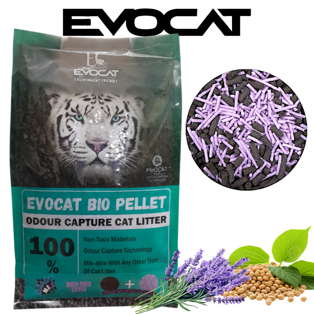 EVOCAT- Bio Pellet with Tofu 7Litter (Lavender, Green Tea and Lemon ...