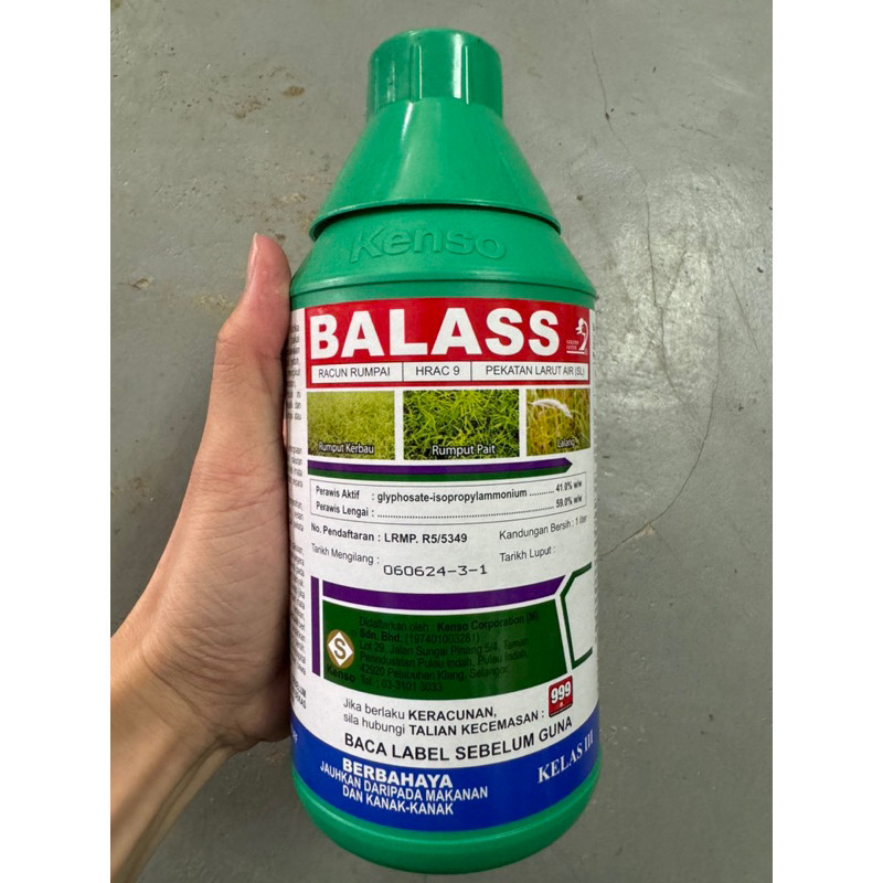 [ORIGINAL] 1L BALASS Kenso (Sama Roundup Ecomax Ken up) Glyphosate 41% ...