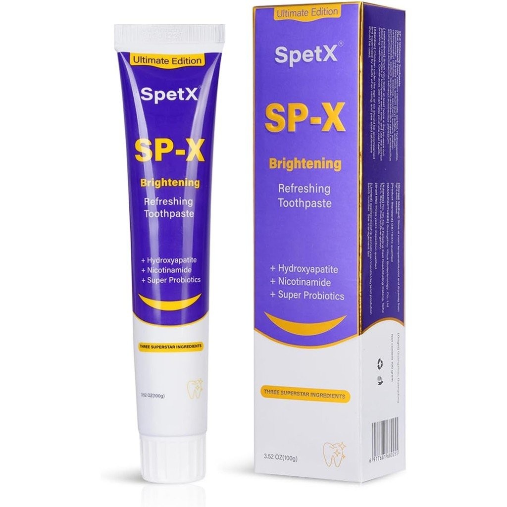 Ubat Gigi Pemutih SP-X Pro dengan Fluorida Pembaikan Enamel untuk Gigi ...