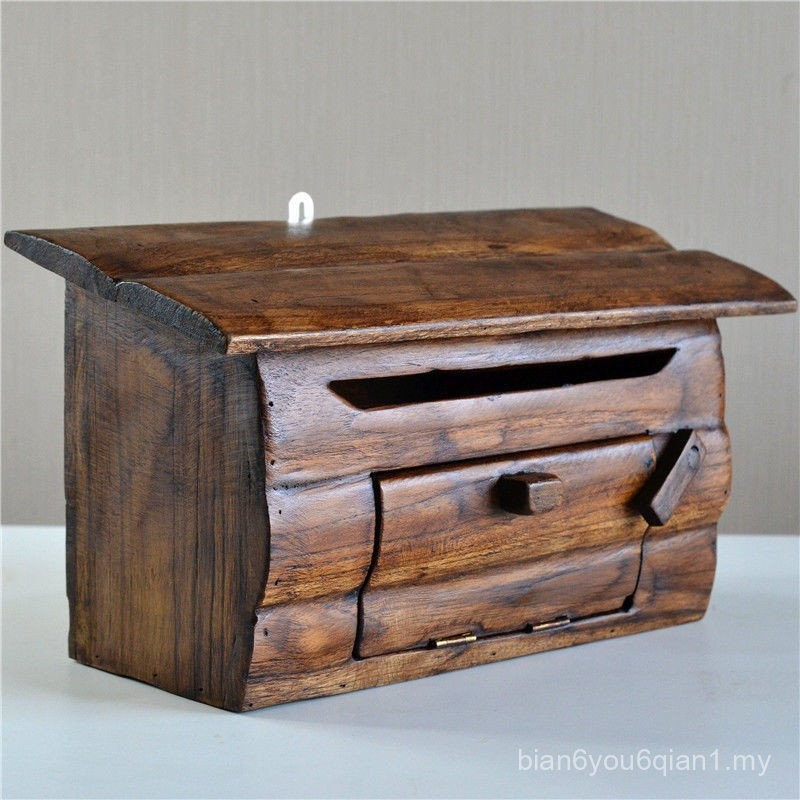 Thailand Imported Solid Wood Letter Box Southeast Asian Old Wood Home ...