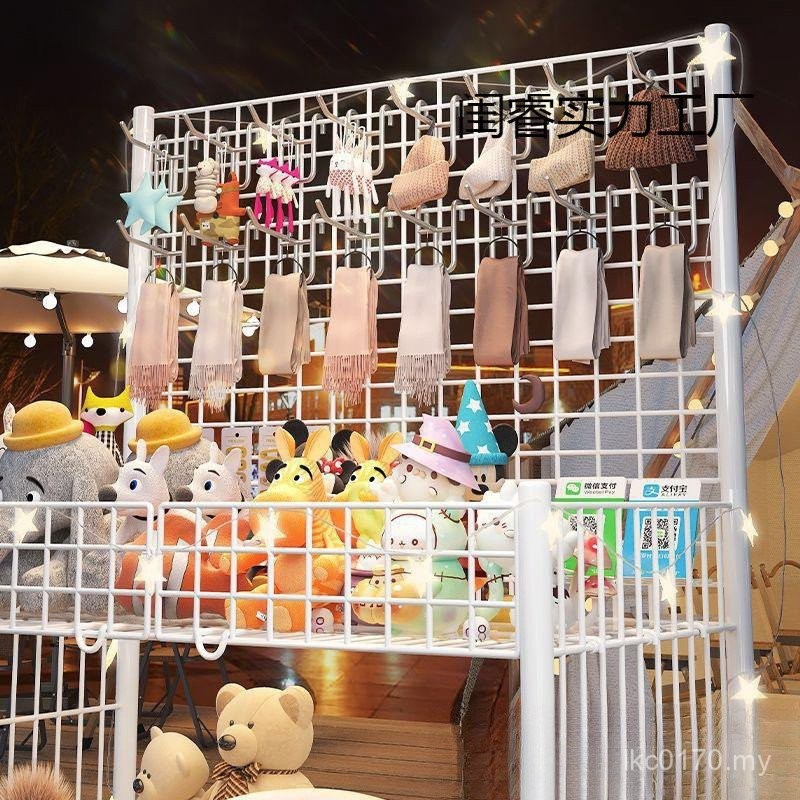 Night Market Trolley Stall Folding Flower Cart Stall Mobile Display ...