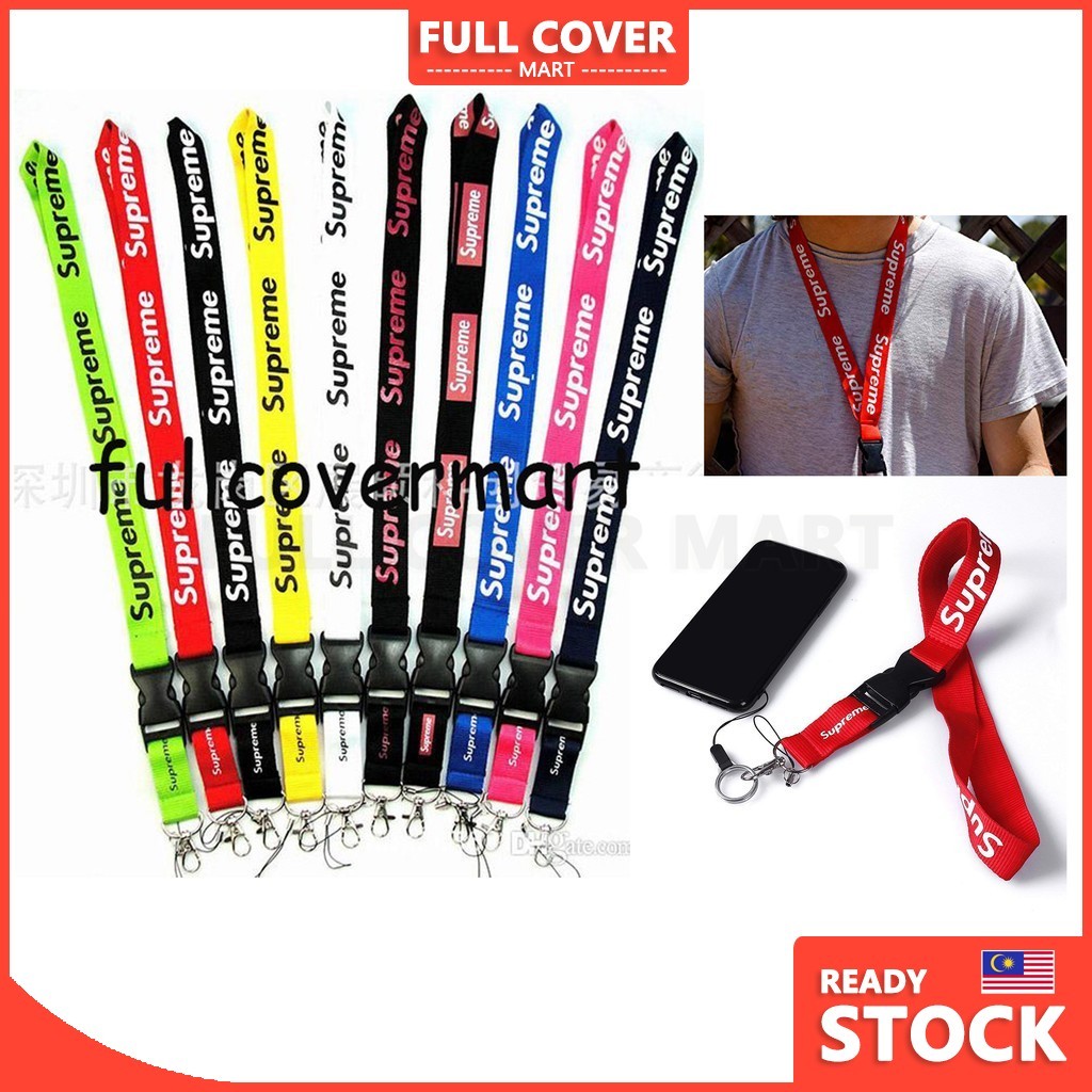 (ACC9) Neck Straps Supreme for Mobile phone Key ID Card Keychain ...
