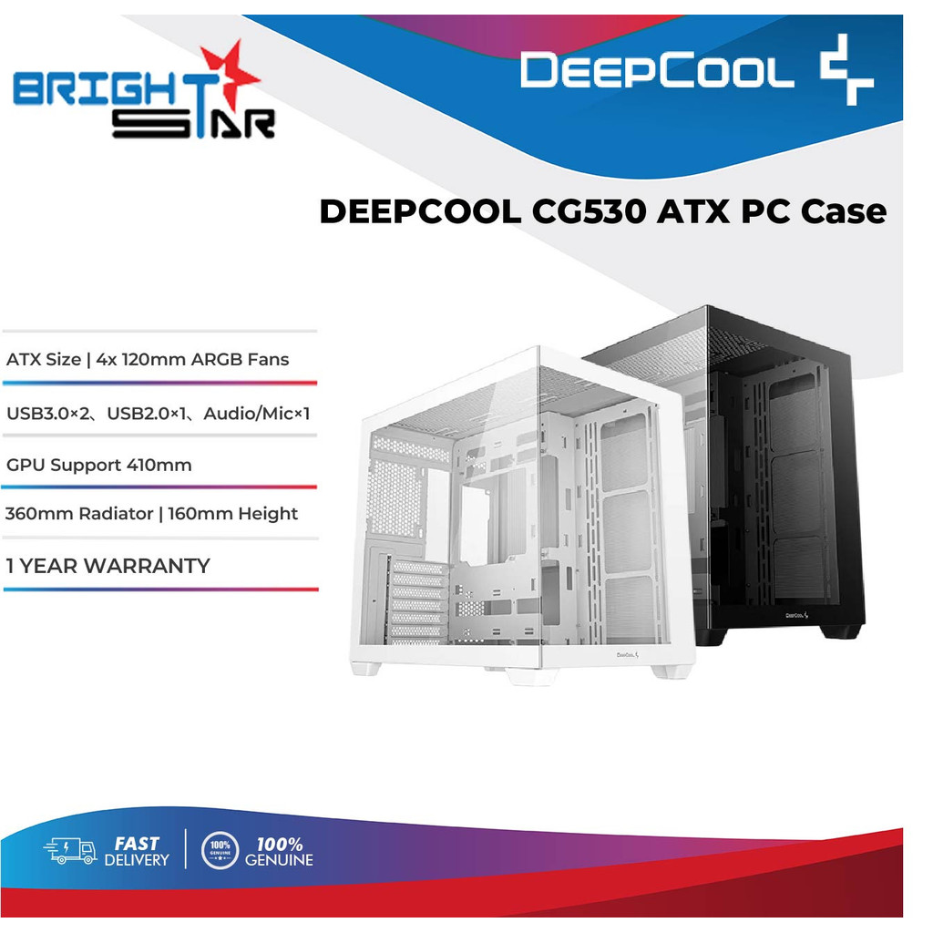 DEEPCOOL CG530 Mid-Tower ATX PC Chassis | Shopee Malaysia