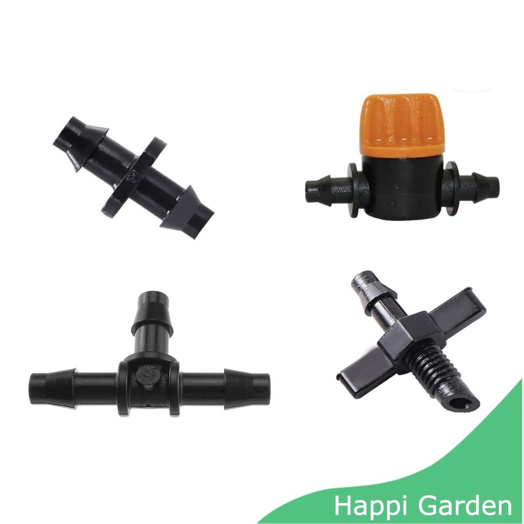 4/7mm Selang Fitting Pipa Mini Micro Tipe Lurus Elbow Quick Connector ...
