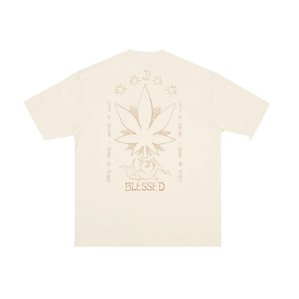 STONED & CO BLESSED 25: SIGNATURE MOONLIGHT TEE(BEIGE) | Shopee Malaysia