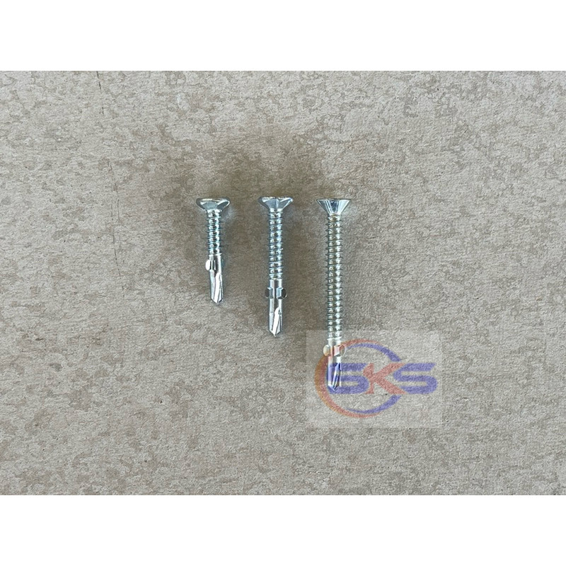 SKS Self Drilling Screw DS-FR Flat Head With Wing #8 425 432 445 Simen ...