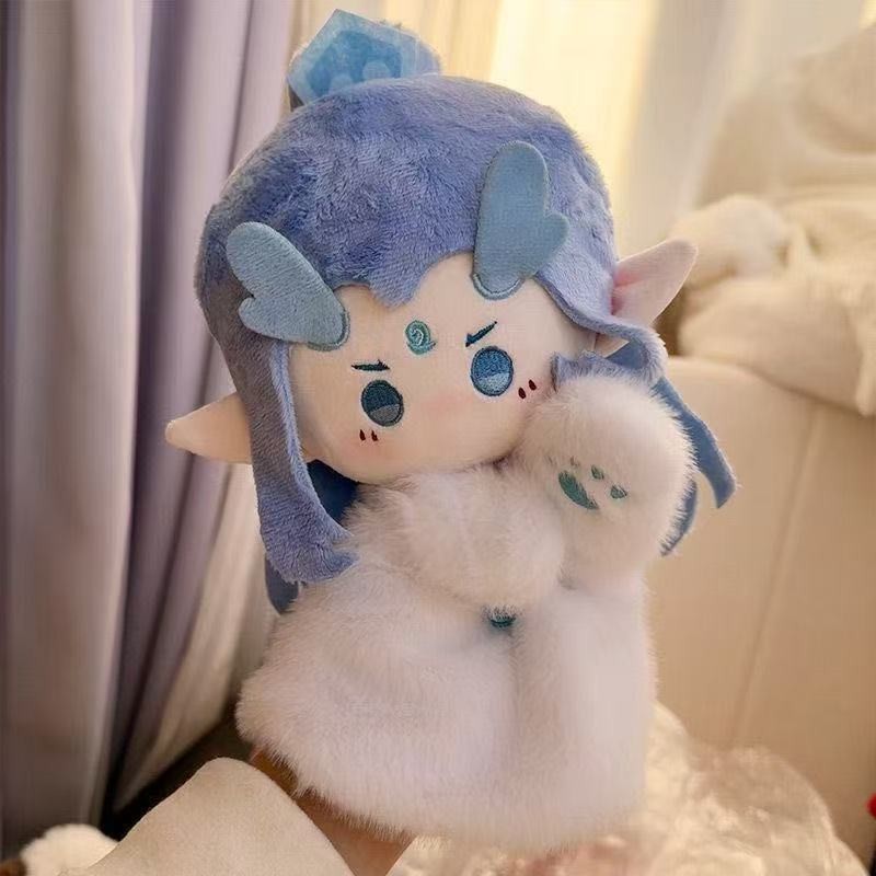 现货 Spot 发货快可爱小哪吒手偶敖丙玩偶毛绒玩具布娃娃生日礼物周边25厘米手偶Cute little Nezha puppet Ao ...