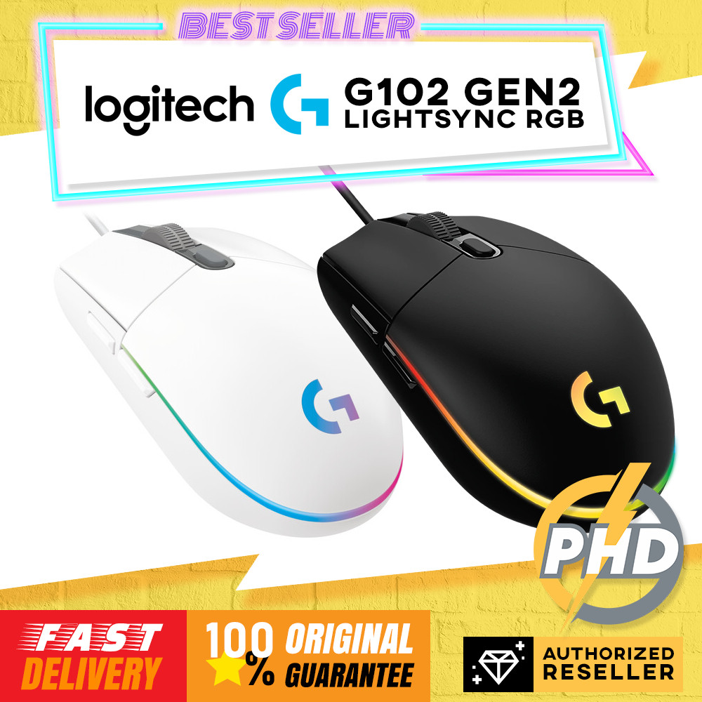 (SSales) Logitech G102 LIGHTSYNC Gaming Mouse GEN2 #Customizable RGB Lighting | Shopee Malaysia