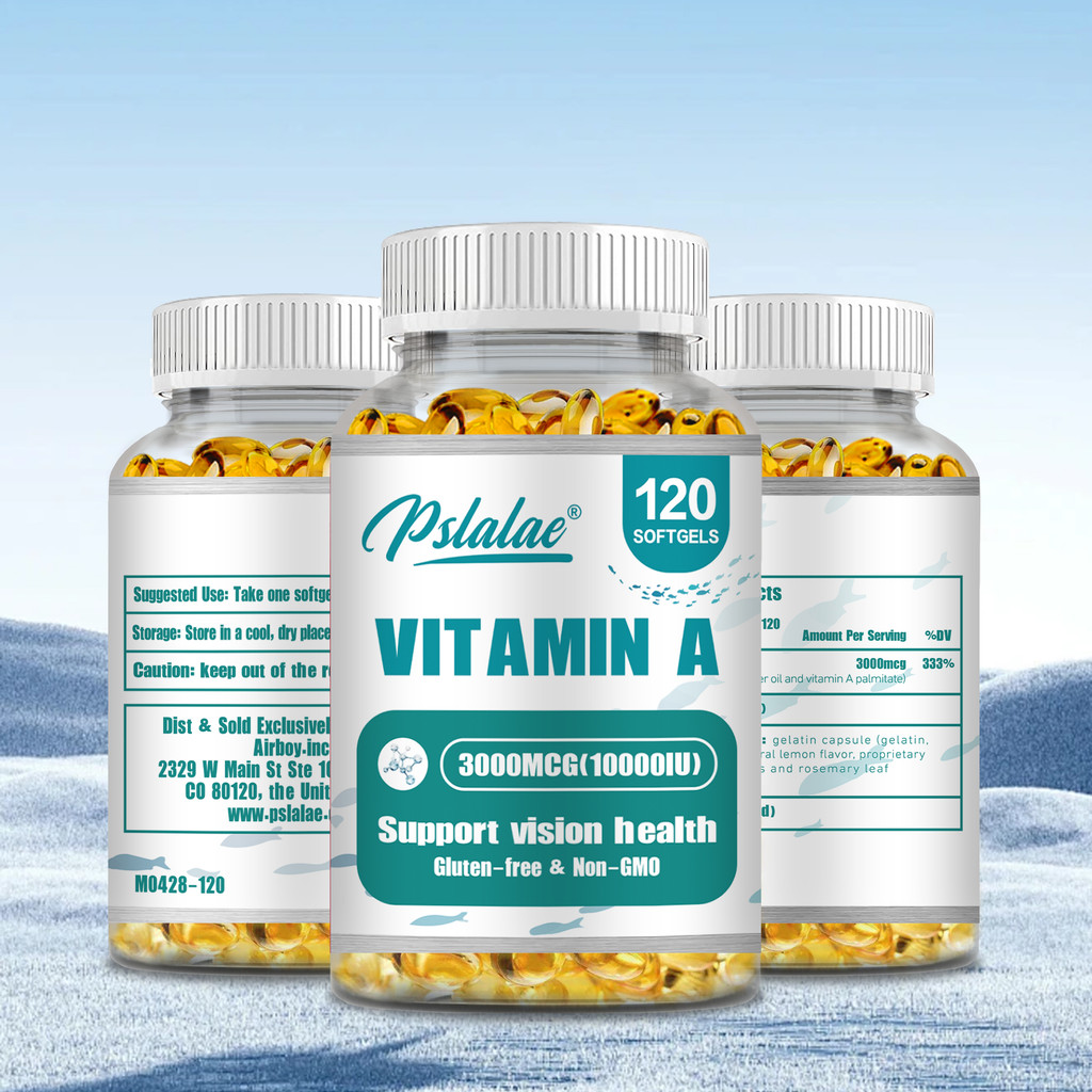 Pslalae Vitamin A - from Cod Liver Oil - Immune & Vision Support ...