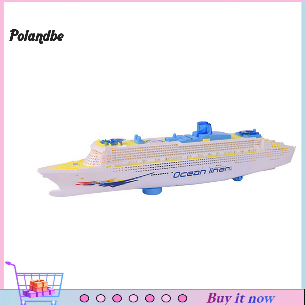 pe Electric Ocean Liner Cruise Ship Toy Flashing Musical Kids ...