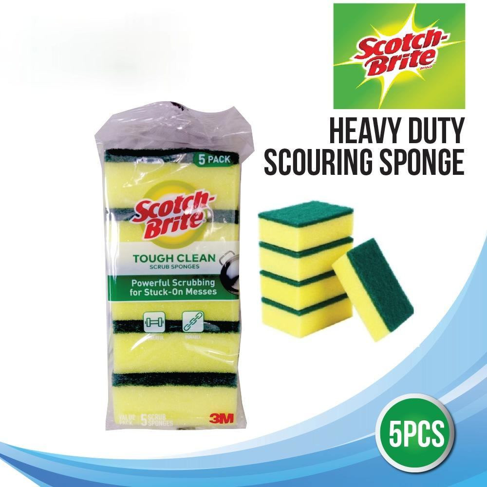 3M Scotch Brite 21-5 Scouring Sponge (5’s) Dish Pot Wash Cleaning Span ...