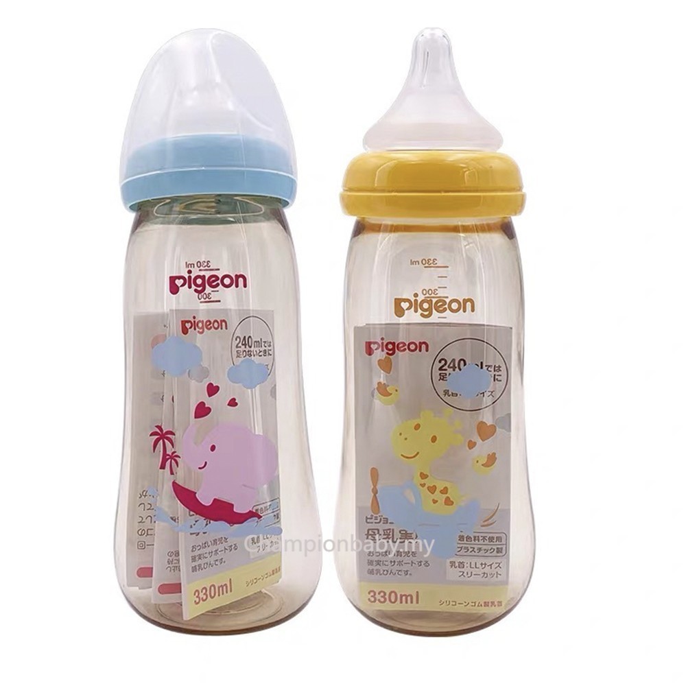 2nd Generation Pigeon Bottle Mickey series Wide Neck PPSU anti-colic Feeding Milk Bottle with ...