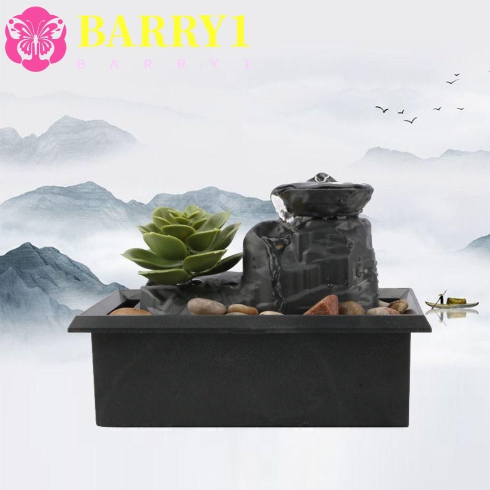 BARRY1 Tabletop Fountain, Plastic Relaxation Tabletop Waterfall ...