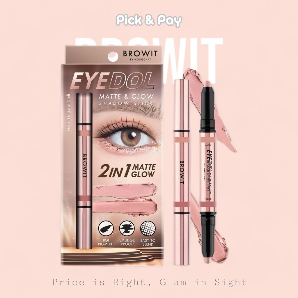 Nongchat Eyedol matte & Glow shadow stick Eyedoll And | Shopee Malaysia