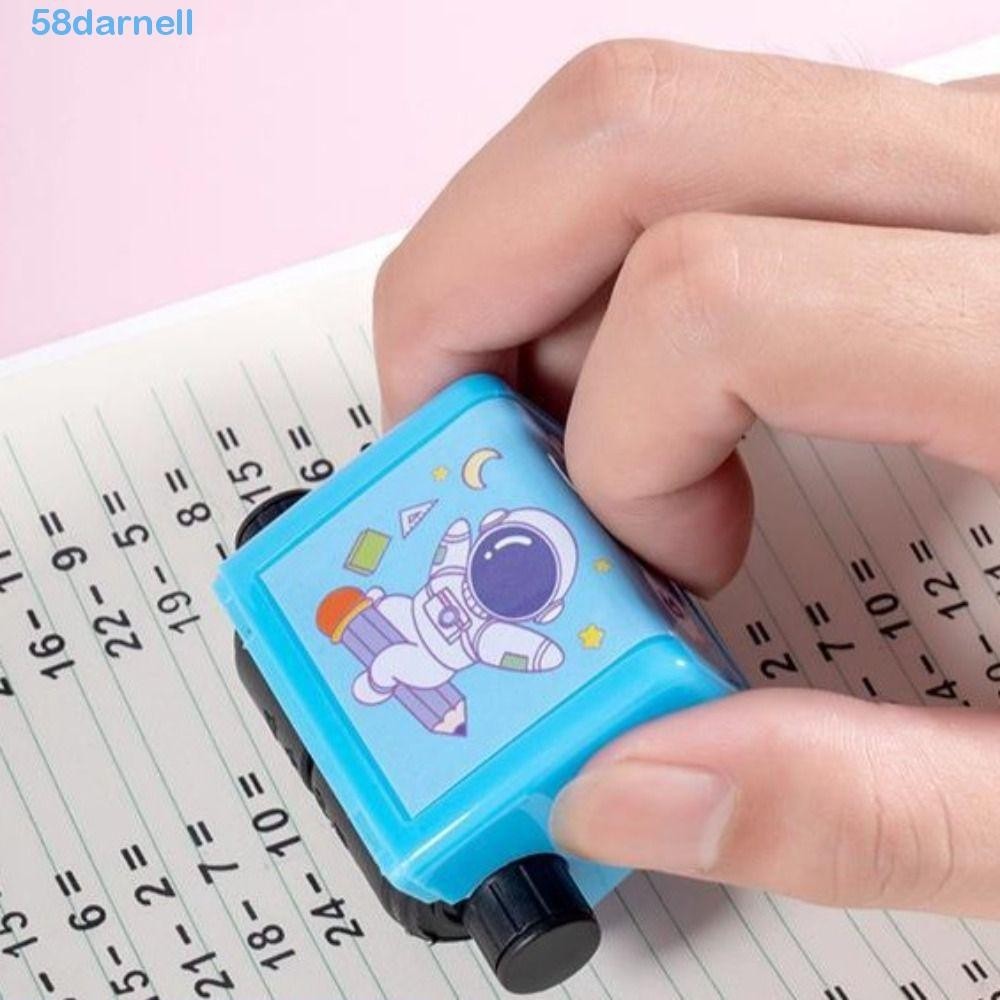 DARNELL Children Math Stamp, Cartoon Number Roller Arithmetic Seal ...