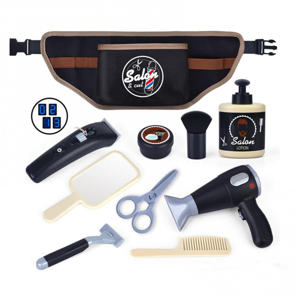 Kids Hair Salon Set 10PCS Haircut Barber Set Toy Pretend Play Hair ...