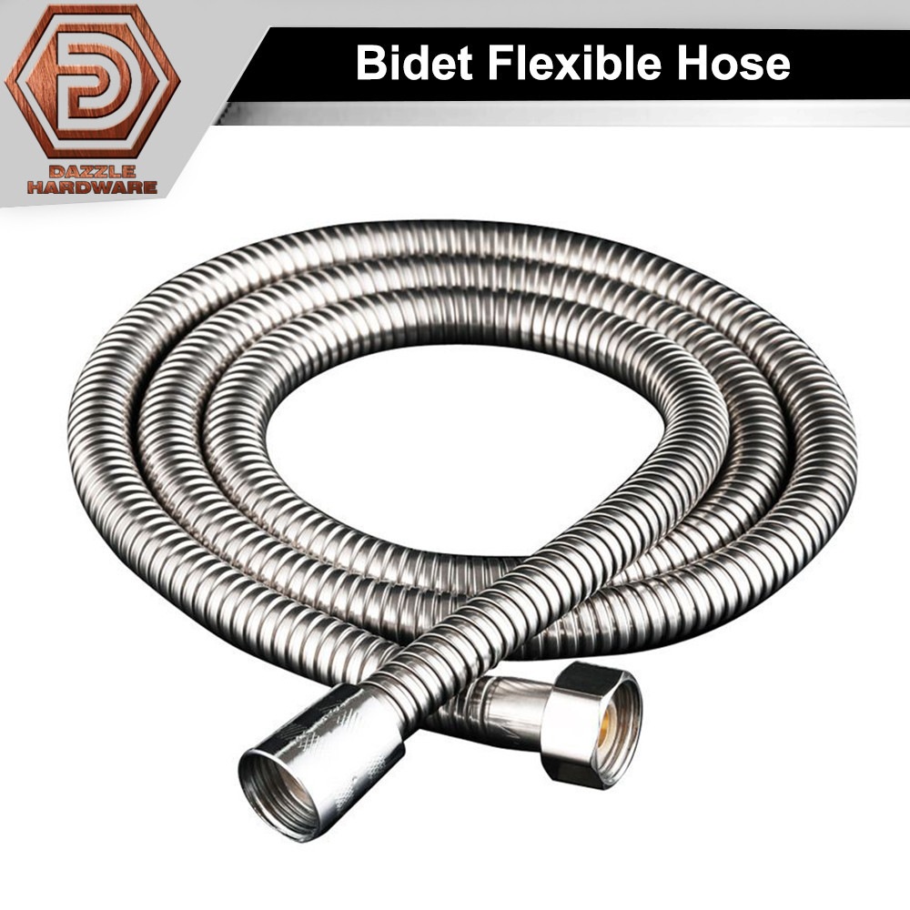 Bidet flexible hose 1.2m , 1.5m, 2.0m toilet hose toilet pipe bidet ...