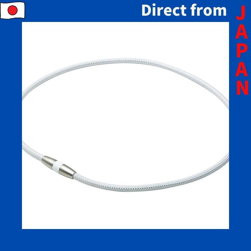 Phiten RAKUWA magnetic titanium necklace in white/silver, 45cm ...