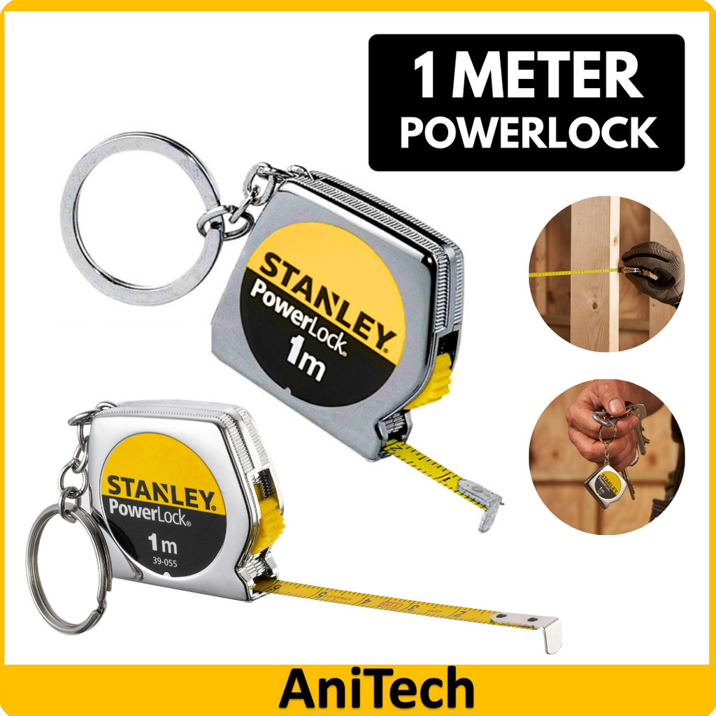 Stanley Powerlock Key Ring Tape Measure 1m #0-39-055 | Shopee Malaysia