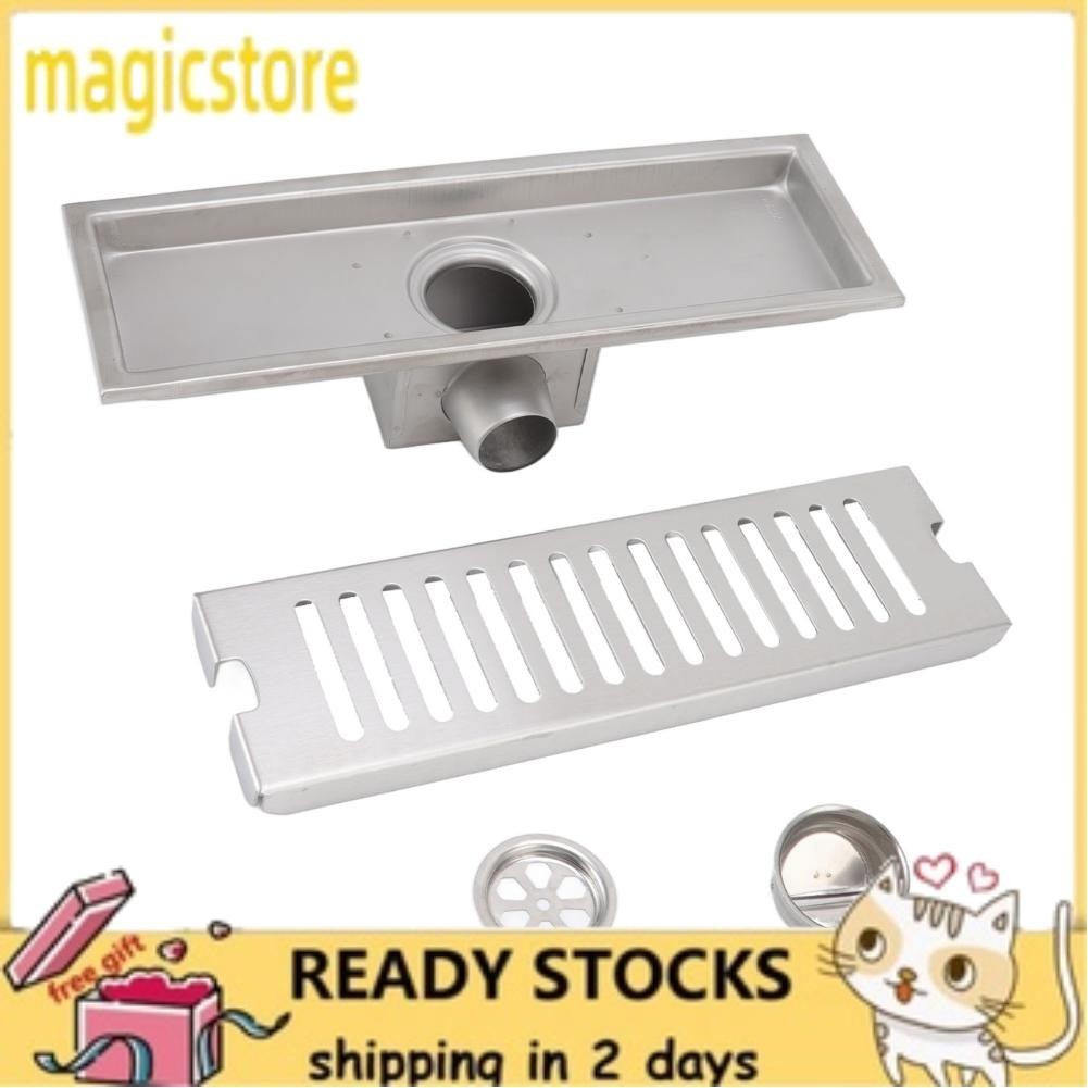Magicstore 12Inch Linear Shower Drain Floor Channel Quick Drainage ...