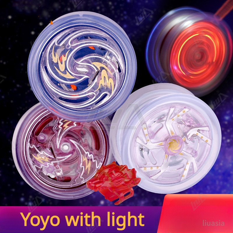 Yoyo Colorful Lights Yo-Yo Boy Toys Automatic Recycling YOYO Ball ...
