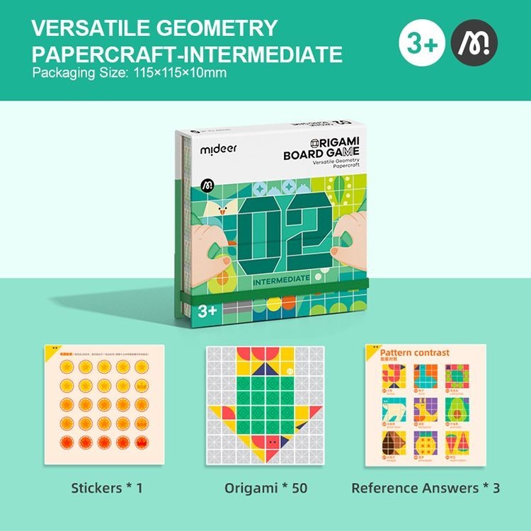 MiDeer Geometry Logic Variety Origami Book/Intermediate eslite | Shopee ...