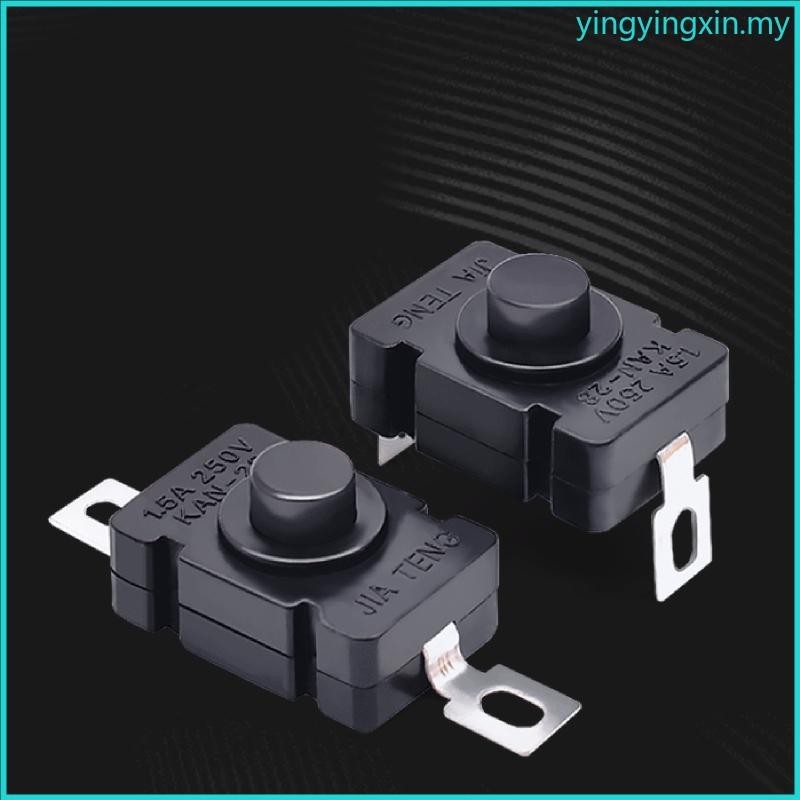 YIN 10x Self-Lock Micro Push Button Switch Replacement DC30V 1A ...