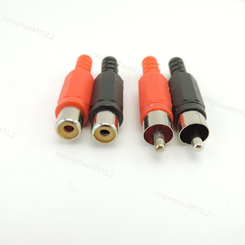 Plastic RCA connector male welding head AV male Female Jack socket plug ...