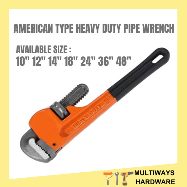 【READY STOCK】10" / 12" / 14" HEAVY DUTY BOLEH LARAS PAIP WRENCH PLUMBER ...