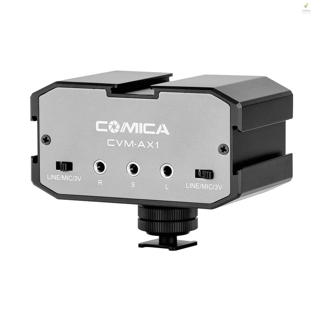 CoMica CVM-AX1 Audio Mixer Adapter Universal Dual Channel 3.5mm Port ...