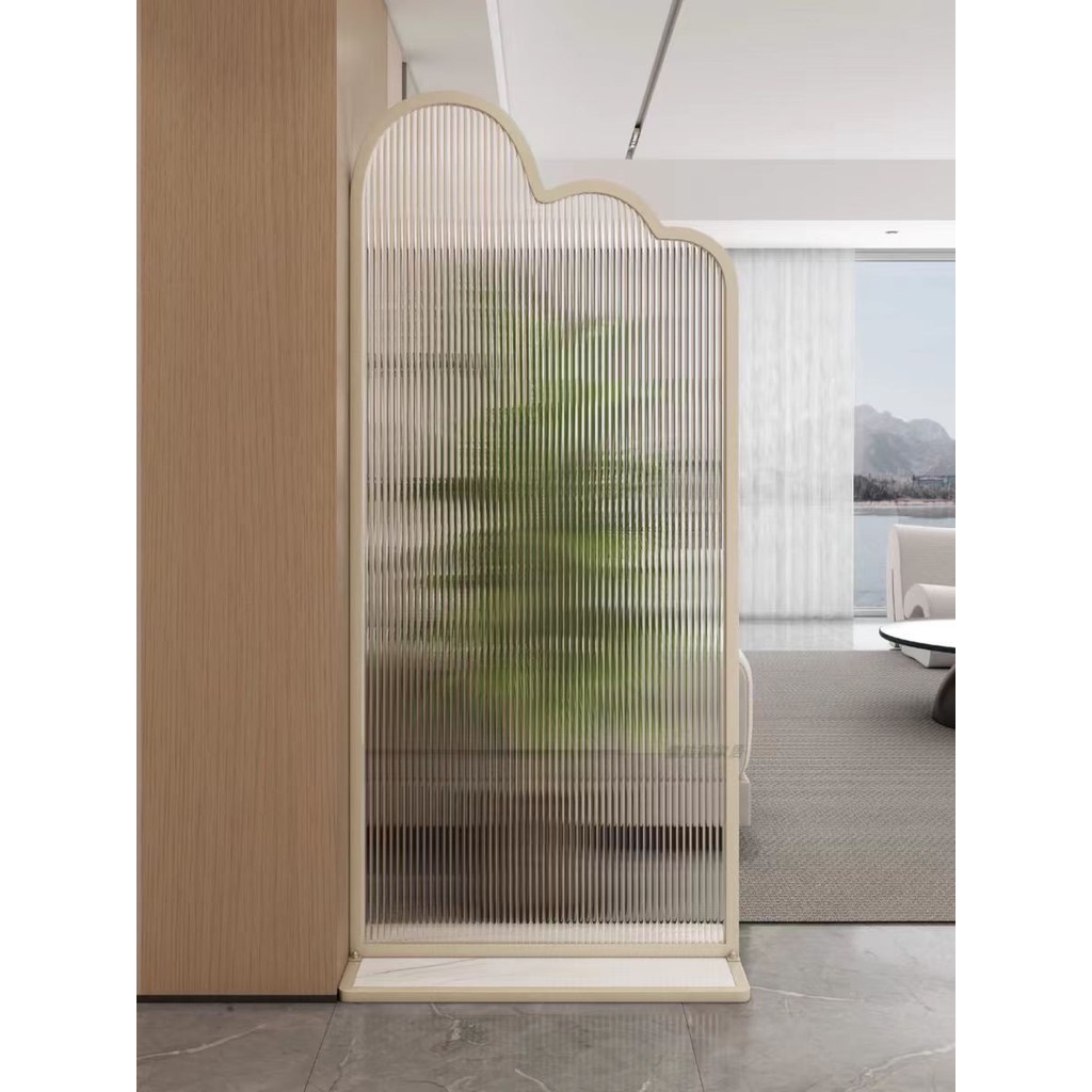 Cream Style Door-to-Door Changhong Glass Partition Living Room Entrance ...