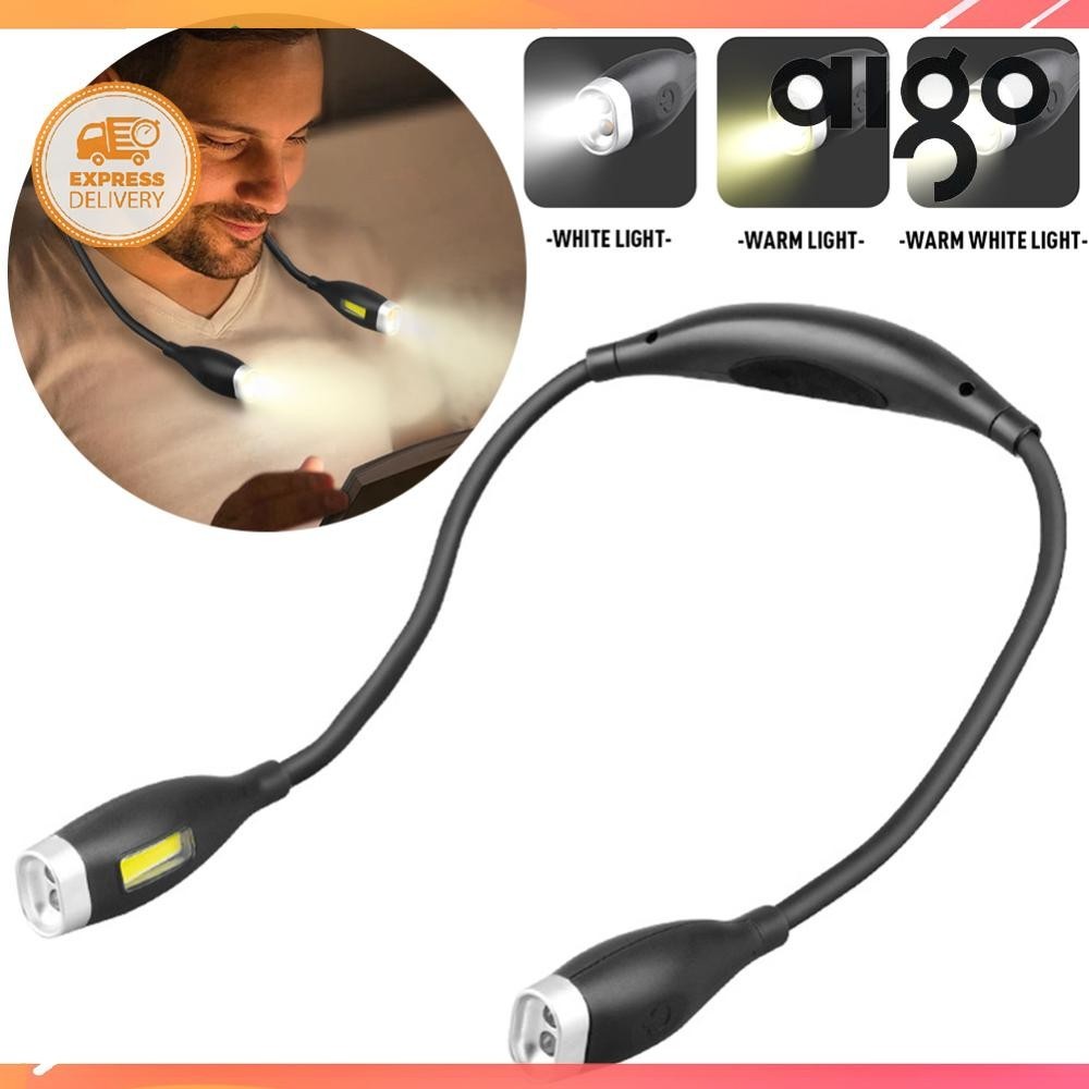 AIGONI™ LED Neck Reading Light Flexible Book Light Adjustable ...