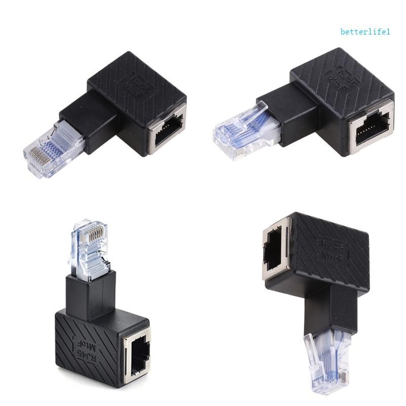 BTM 90 Degree Ethernet LAN RJ45 Male to Female Right Left Up Down Angle ...