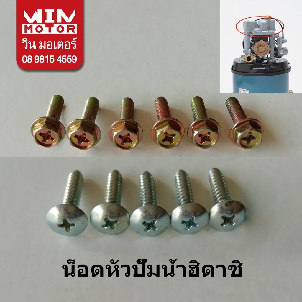 Water Pump Parts Screw Nut Hitachi Head Model EX GP Part GX And Gx2 ...