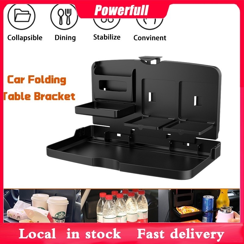 Foldable Car Food Tray With Bottle Cup Holder Steering Wheel Table Car ...