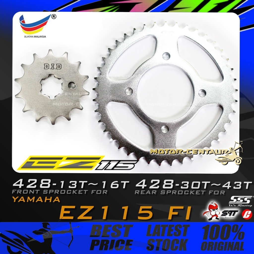 GEGANCU DEPAN & BELAKANG SSS/CU/DID/STT FRONT & REAR SPROCKET 428 ...